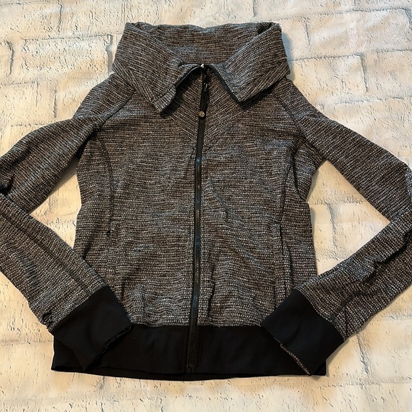 lululemon athletica | Jackets & Coats | Lululemon Black Gray Jacket ...